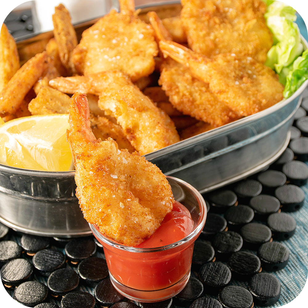 Jumbo Breaded Shrimp (3 lb. Box) | Linton's Seafood